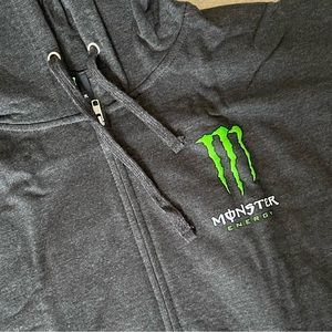 Sweaters | Nwt Monster Energy Zip Up Hoodie Only Taken Out Of The ...